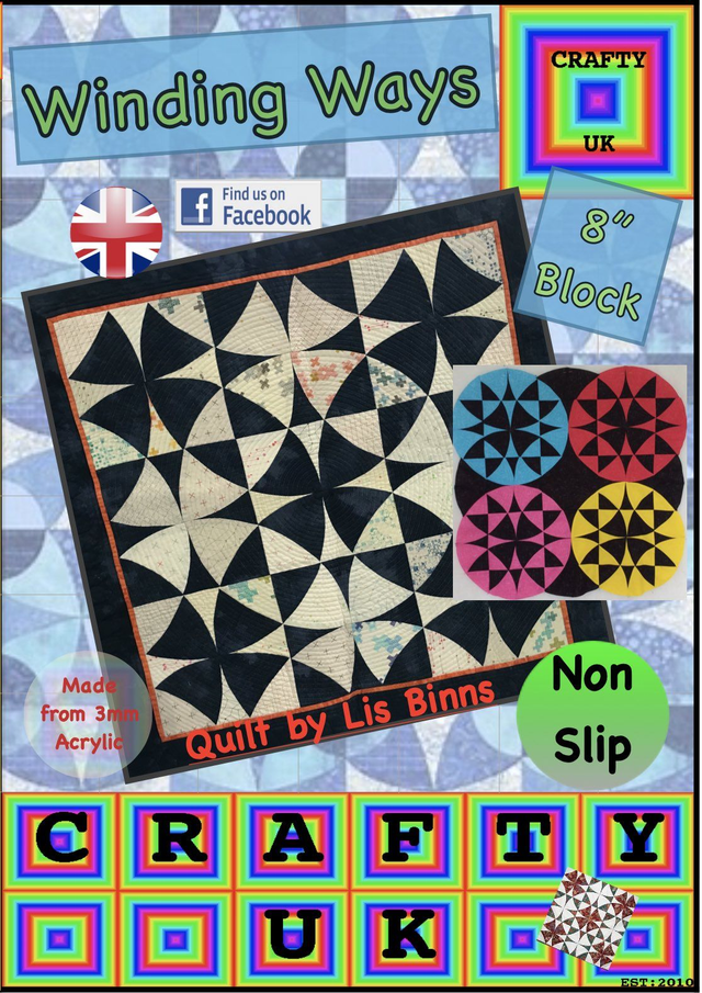 Winding Ways Template set two sizes