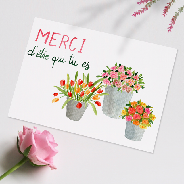 Carte Merci D’être Qui Tu Es | Julie Thomas Illustration