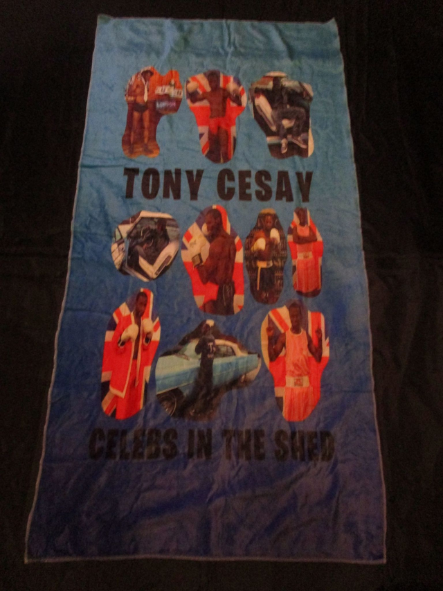 Tony Cesay ABA Champion Boxer Picture TWO COLOURS BLUE Blanket (BLACK ...