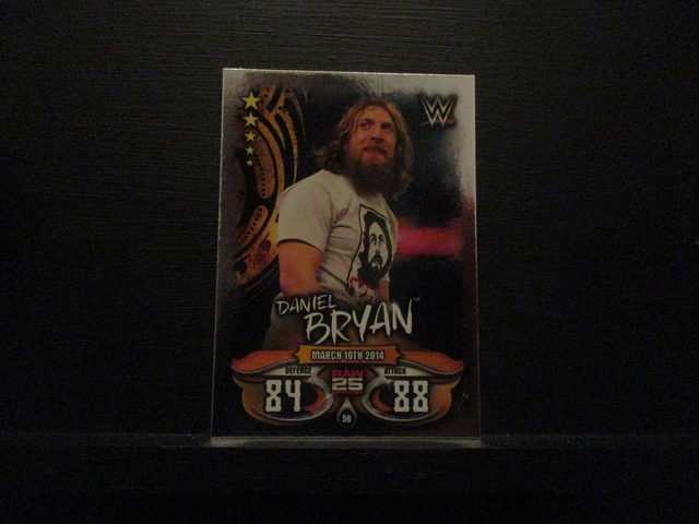 Daniel Bryan - Raw 25 Years Slam Attax Live Original Trading Card #56