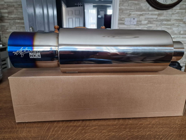 hks style burnt tip backbox