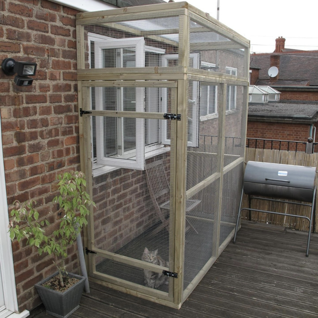 6’ x 3’ x 8’ All Mesh Lean To Catio | Pet enclosures direct