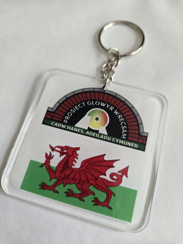 Wrexham Miners Project Welsh Keyring