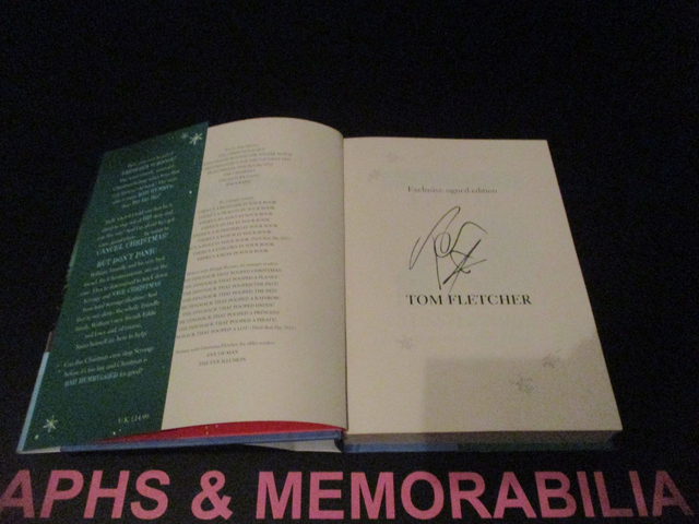 Tom Fletcher 'A Christmasaurus Carol' Authentic Autographed Hardback ...