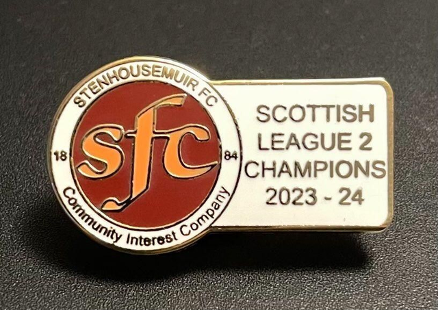 Stenhousemuir FC Champions Pin Badge