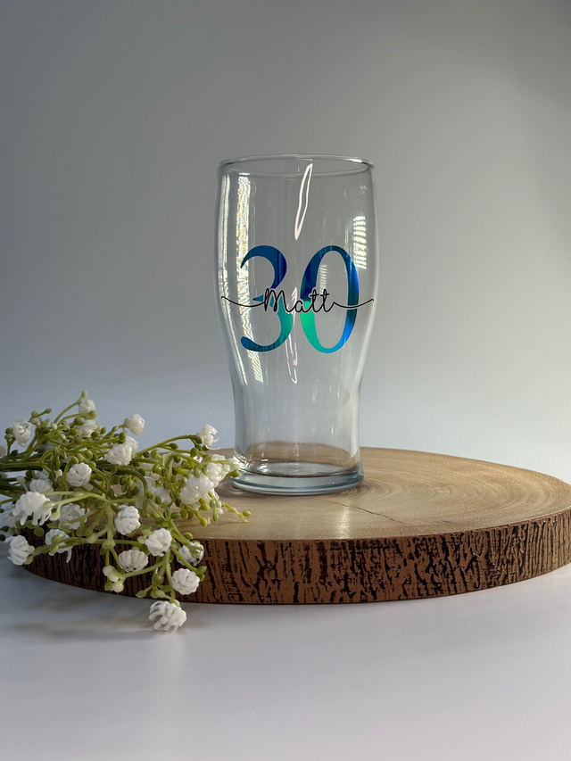Personalised Age Pint Glass