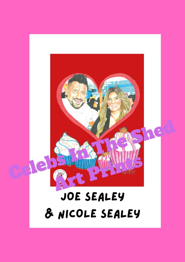 Joe Sealey & Nicole Sealey - Limited Edition A4 Portrait Drawing Print