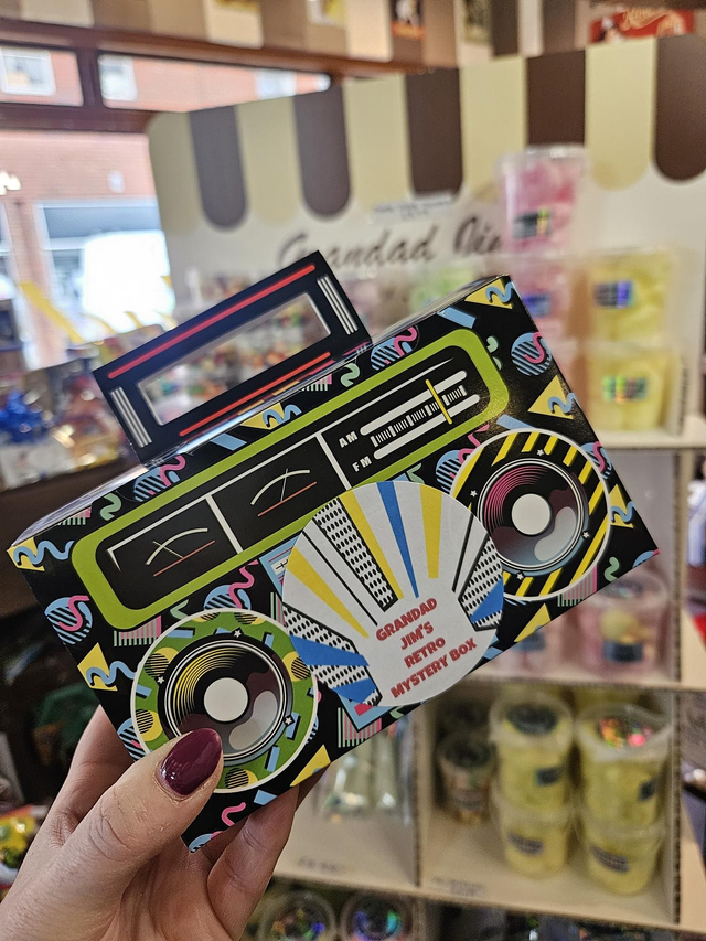Retro filled boombox