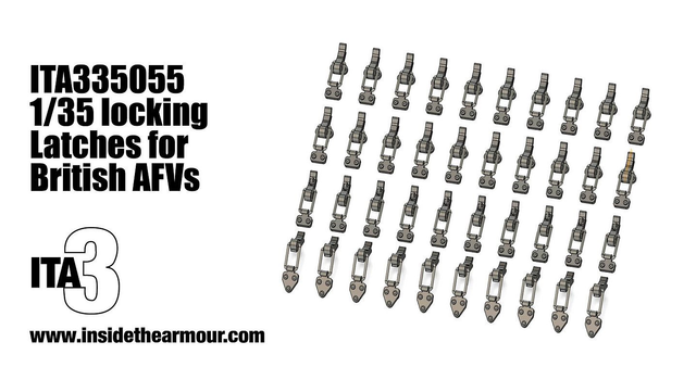 ITA3 - ITA335055, Locking Latches for British AFV Stowage Bins