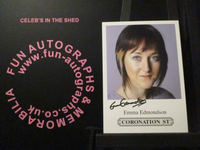 Emma Edmondson (Mel Morton) Original Coronation Street Pre-Print Cast Card