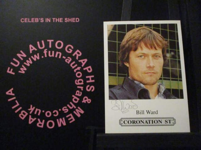 Bill Ward (Charlie Stubbs) Original Coronation Street Pre-Print Cast Card