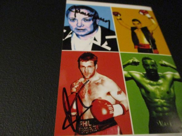 Frank Maloney & Phil 'The Experience' Gill Authentic Autographed 6x4 ...