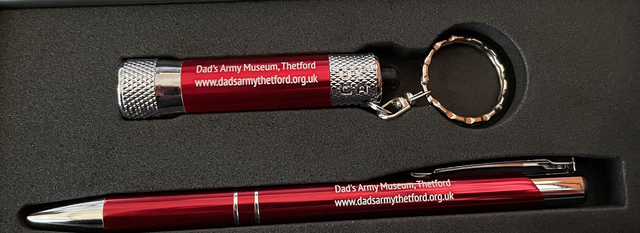 Pen & key ring torch gift set