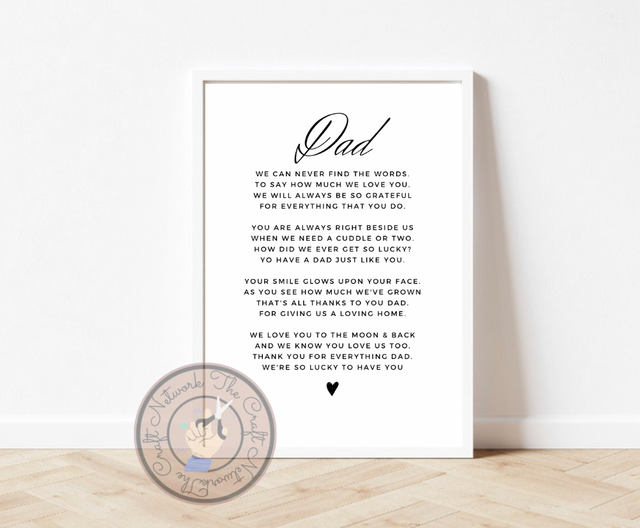 Dad appreciation Personalised Photo