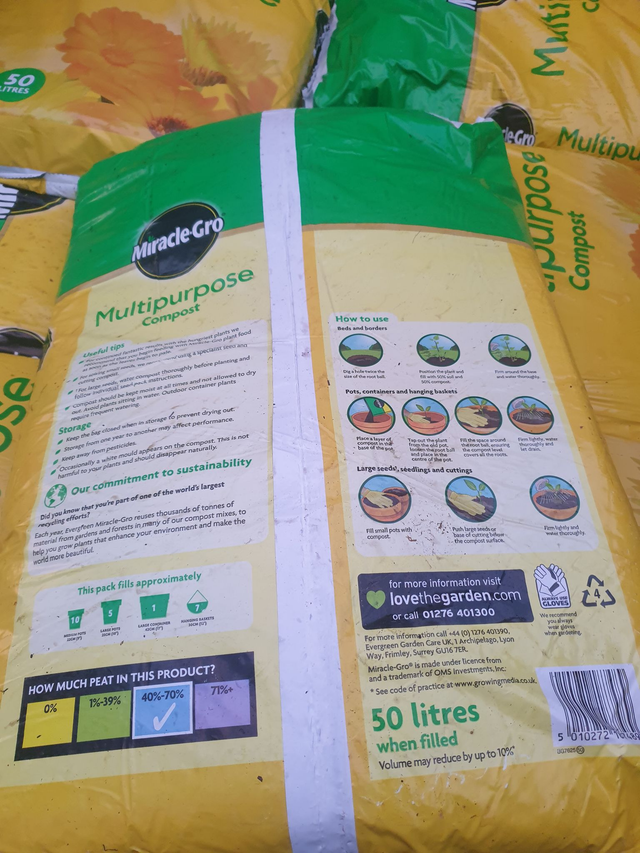 Miracle Gro Multi Purpose Compost - 50 Litre Bag