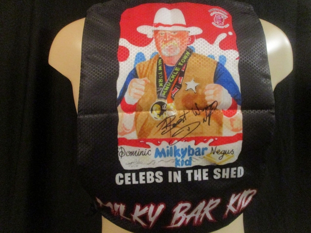 Dominic 'Milky Bar Kid' Negus Picture Double Sided Drawstring Bag ...