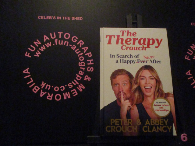 Peter Crouch & Abbey Clancy 'The Therapy Crouch' Authentic Autographed ...