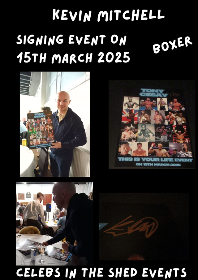 Kevin Mitchell Limited Edition Signed A3 Tony Cesay This Is Your Life Event Print At Our Private ...