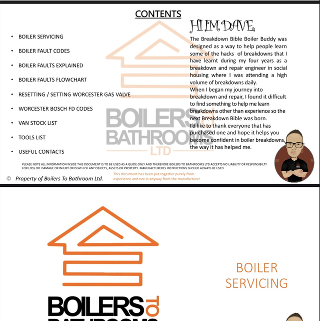 Breakdown Bible Boiler Buddy PDF | Boilers To Bathrooms