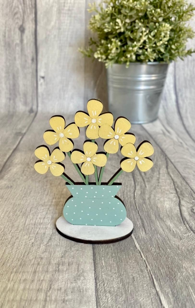 Mini cut out flower vase