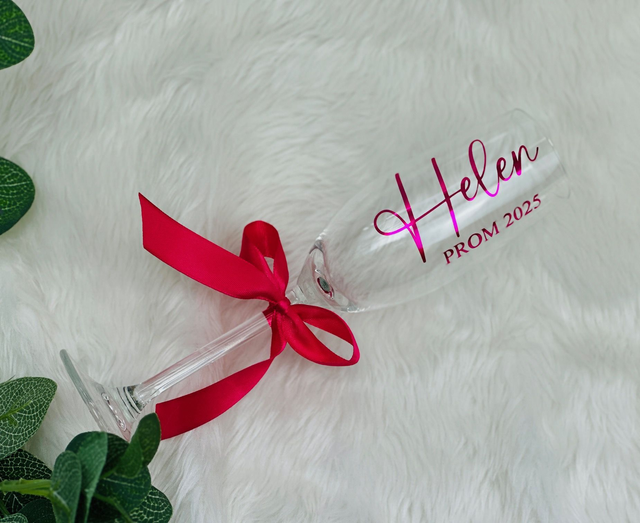 Personalised Prom Prosecco Glass
