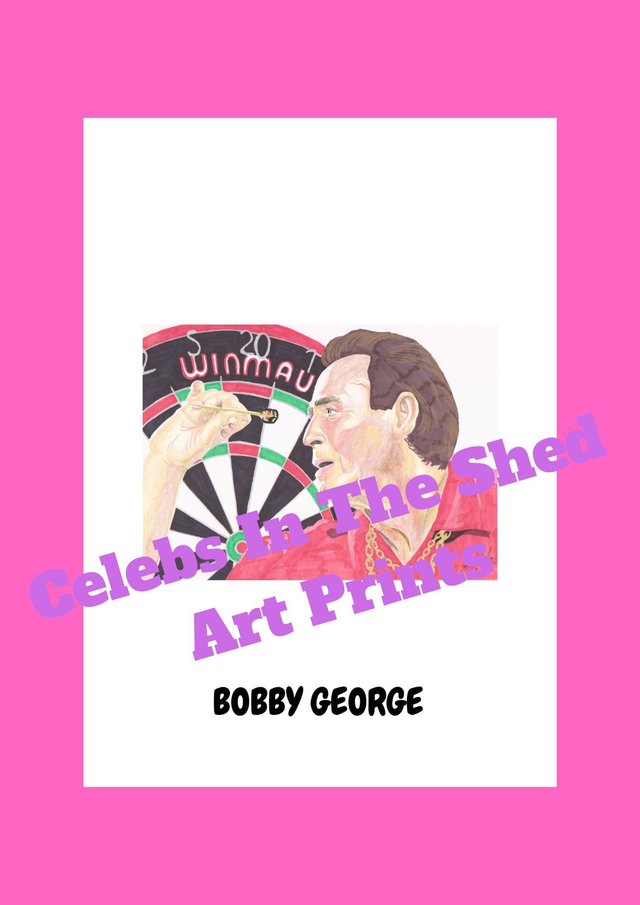 Bobby George Limited Edition A5 Portrait Drawing Print