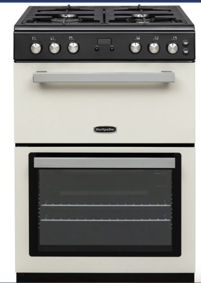 Montpellier MMRG60C 60Cm Mini Range Gas Cooker - Cream