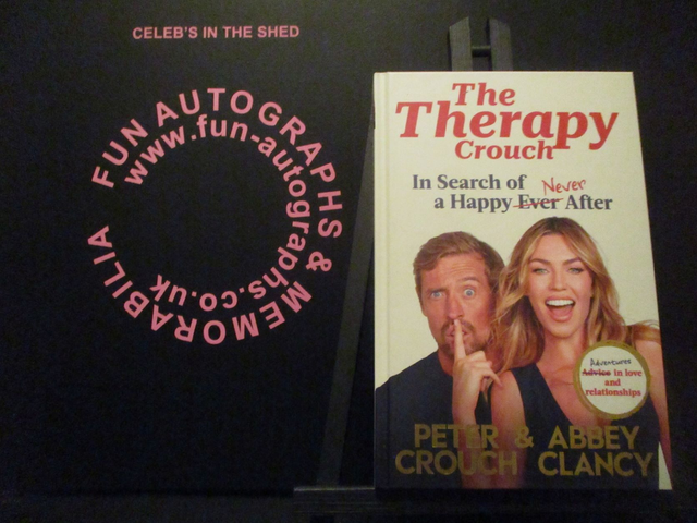 Peter Crouch & Abbey Clancy 'The Therapy Crouch' Authentic Autographed ...
