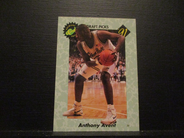Anthony Avent - 1991 Premiere Classic Edition Original Trading Card #9