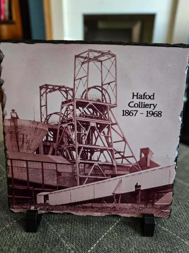 Hafod Colliery Commemorative Slate