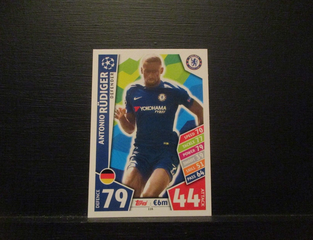 Antonio Rudiger - UEFA Champions League Match Attax 2017/18 Original ...