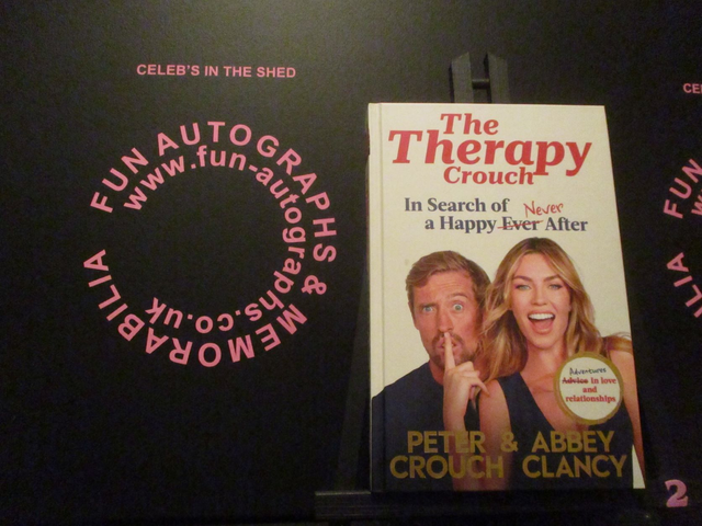 Peter Crouch & Abbey Clancy 'The Therapy Crouch' Authentic Autographed ...