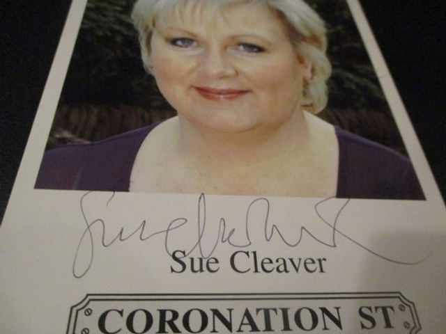 Sue Cleaver (Eileen Grimshaw) Authentic Autographed Coronation Street ...