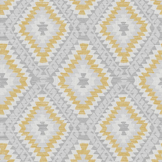 Aztec Geo- Grey & Ochre