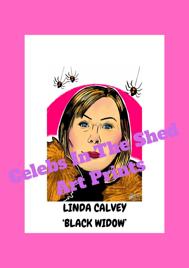 Linda Calvey Limited Edition A4 Comic Style Drawing Print