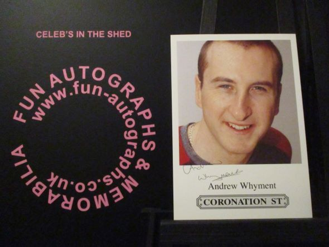 Andrew Whyment (Kirk Sutherland) Original Coronation Street Pre-Print ...