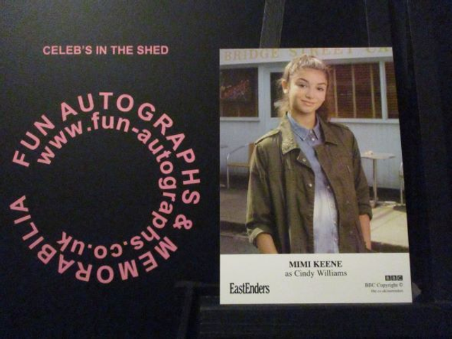 Mimi Keene (Cindy Williams) Original EastEnders Cast Card