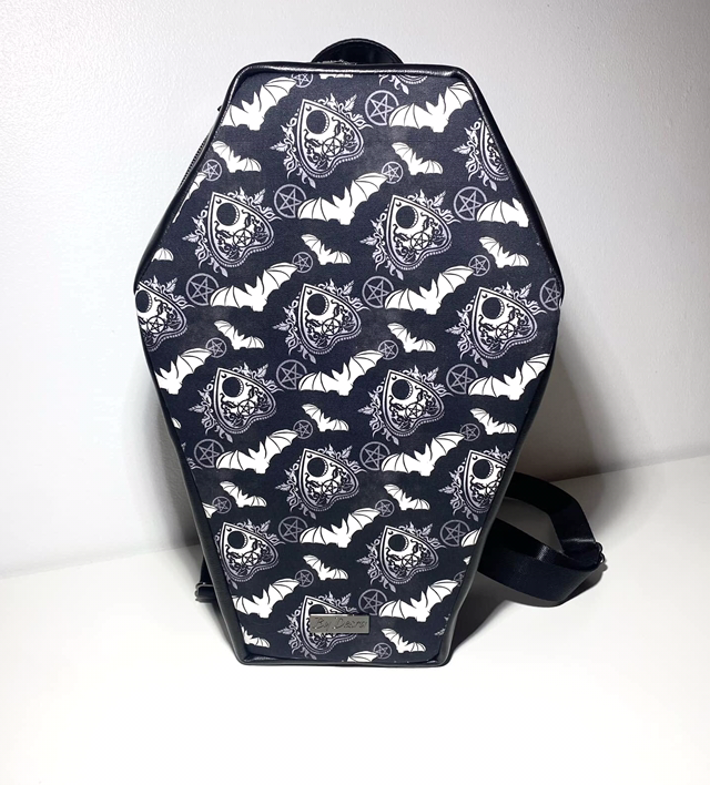 Bats Coffin Shaped Backpack