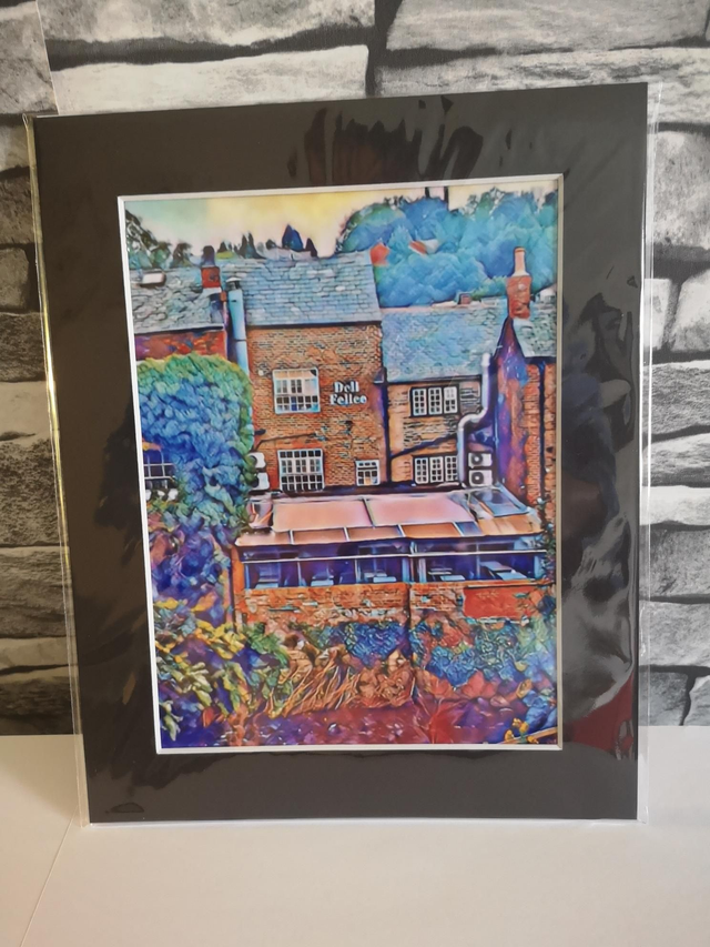 Stalybridge Deli Felice Restaurant Mounted Print | Stalycraft designs