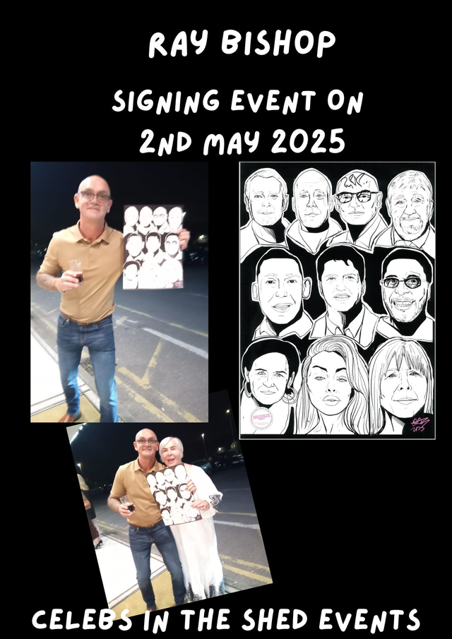 Ray Bishop Limited Edition Signed A4 Comic Style Drawing Print At In ...