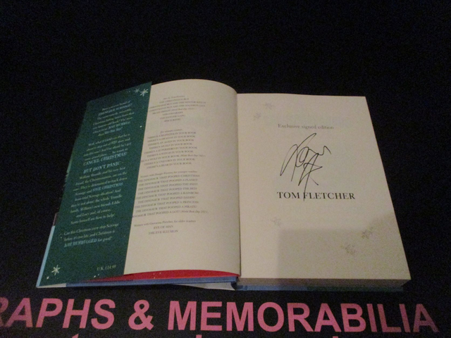 Tom Fletcher 'A Christmasaurus Carol' Authentic Autographed Hardback ...