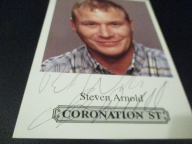 Steven Arnold (Ashley Peacock) Authentic Autographed Coronation Street ...