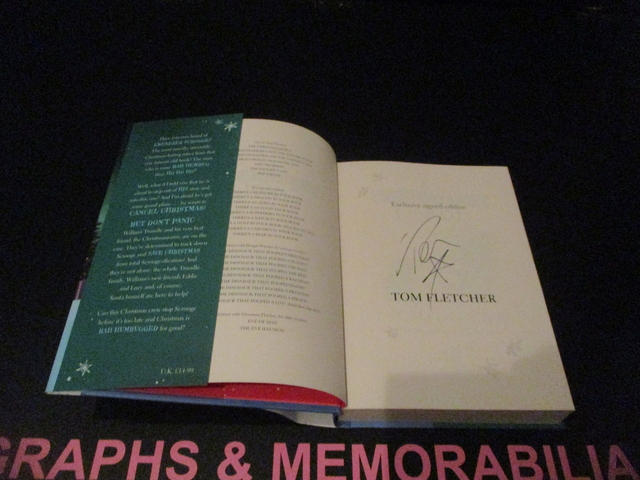 Tom Fletcher 'A Christmasaurus Carol' Authentic Autographed Hardback ...