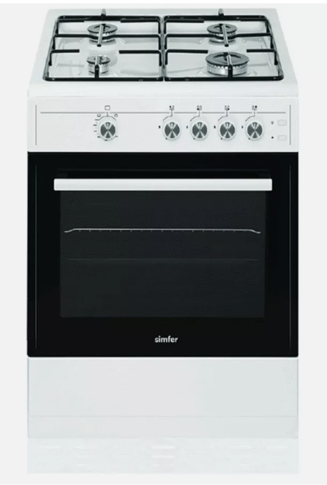 Simfer SIM61GW 60cm single cavity gas cooker white