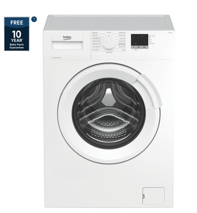 BEKO WTL74051 Freestanding 7kg 1400rpm Washing Machine with Slim Depth