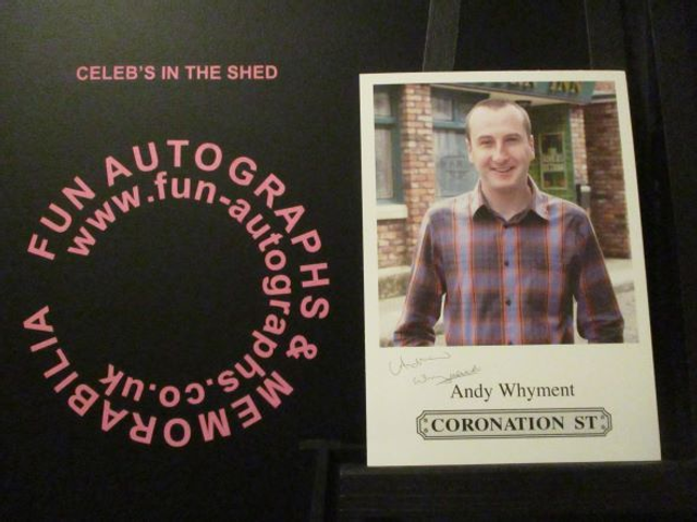 Andrew Whyment (Kirk Sutherland) Original Coronation Street Pre-Print ...