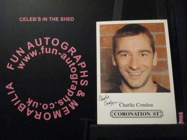 Charlie Condou (Marcus Dent) Original Coronation Street Pre-Print Cast ...