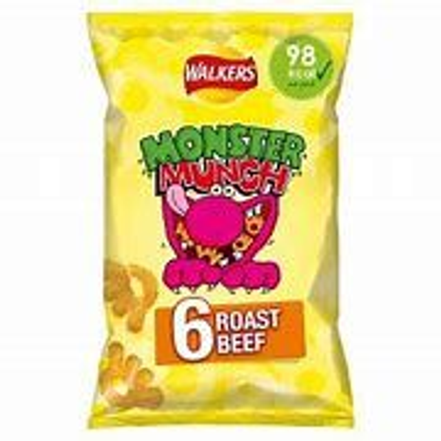 Monster Munch - Beef flavour 6 pack