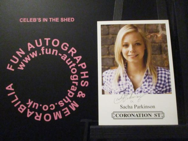 Sacha Parkinson (Sian Powers) Original Coronation Street Pre-Print Cast ...