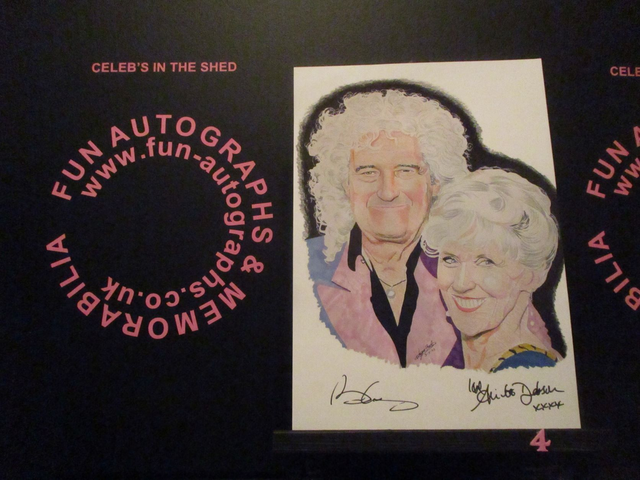 Brian May & Anita Dobson Limited Edition Signed A4 Portrait Drawing ...